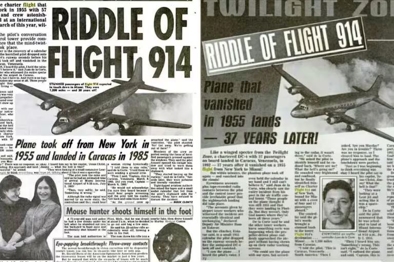 Conozca la historia del vuelo 914, el avión que despegó en Nueva York y ...